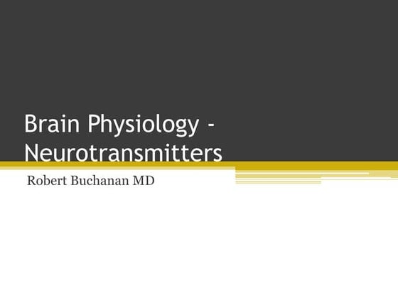 Neurotransmitters | PDF