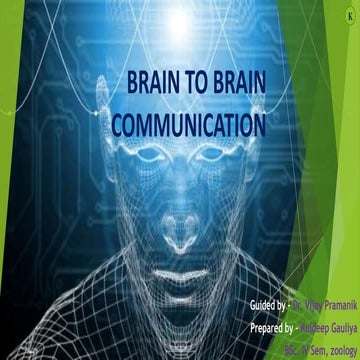 Brain to Brain communication | PPTX