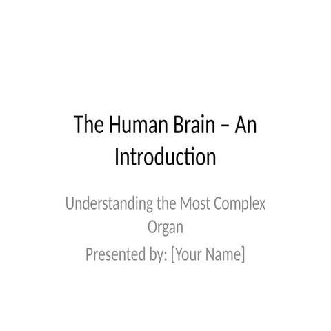 Brain_Presentation of the function of brain | PPTX