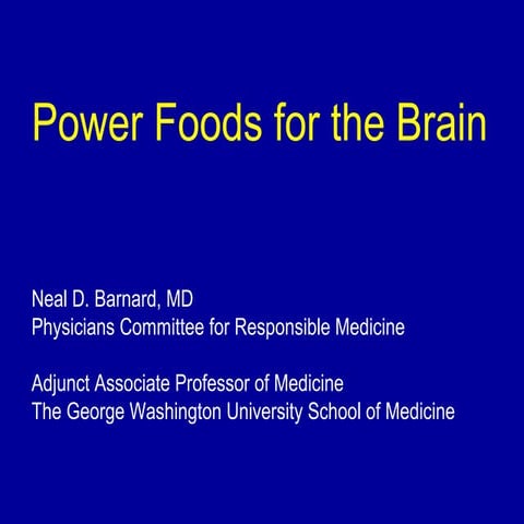 Power Foods for the Brain | PPT