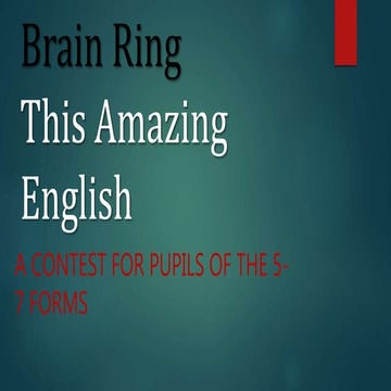 Brain ring presentation | PPTX