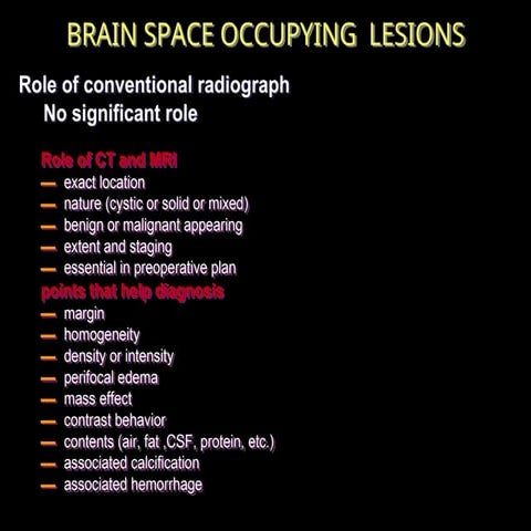 Radiology lecture of Brain space occupying lesions.ppt