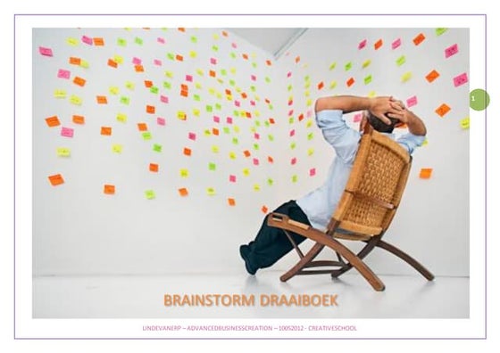 Brainstormdraaiboek linde van erp | PPT