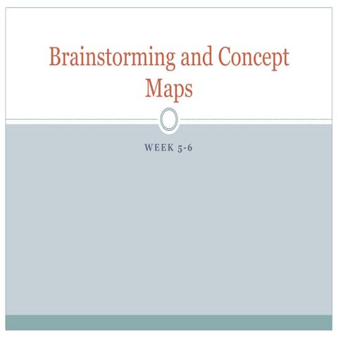 Brainstorming conceptmaps sp_14 | PPTX