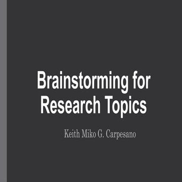 Brainstorming for research topics in III.pptx