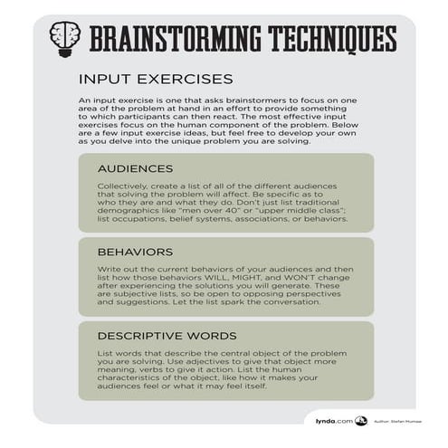 Brainstorming Techniques | PDF