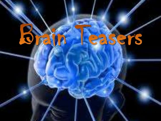 Brain teaser question | PPTX
