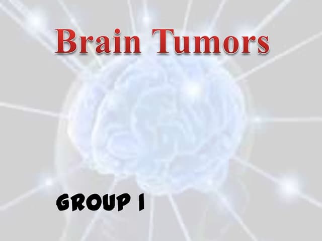Central nervous system tumors | PPTX