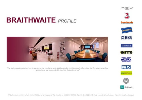 Ben Braithwaite, Director at Braithwaite joinery