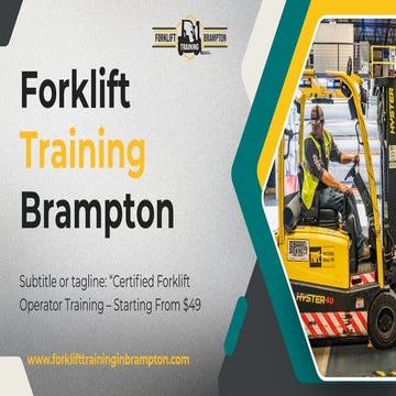 WHMIS Forklift Certificate Training in Brampton | PDF