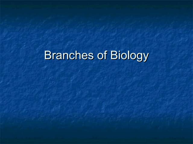 Introduction to Biology | PPTX