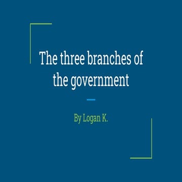 Branches of the government and why they are important | PPTX
