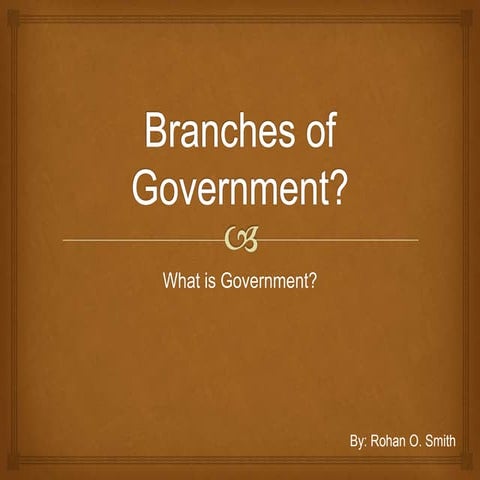 Branches of government | PPT