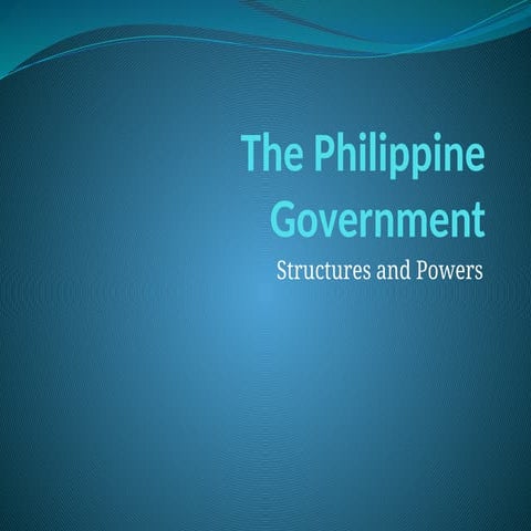 3 branches of the Philippine government | PPTX
