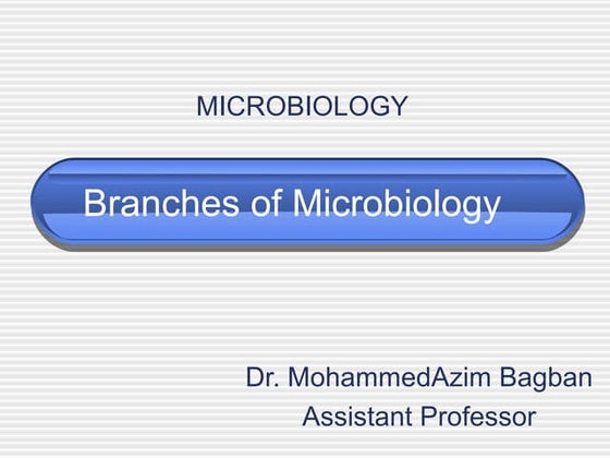 Introduction, history and scope of microbiology | PPT