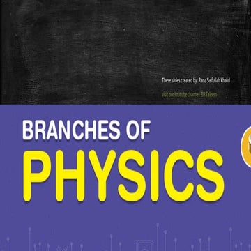 Branches of physics | PDF
