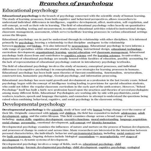 Introduction to psychology | PPT