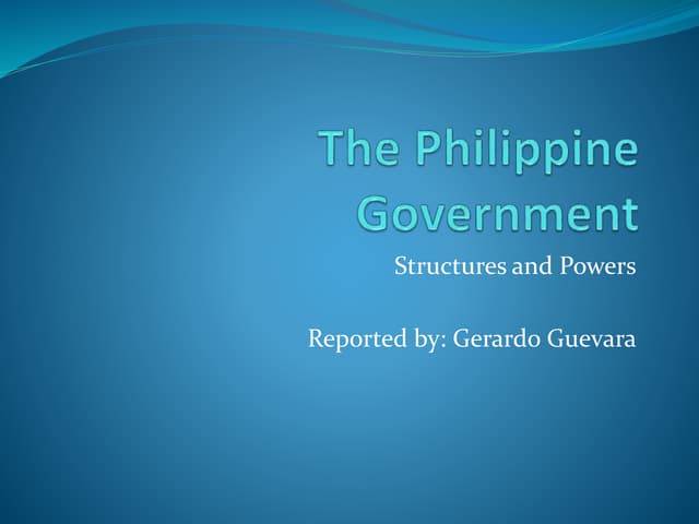 Branches of the Philippine Government | PPTX