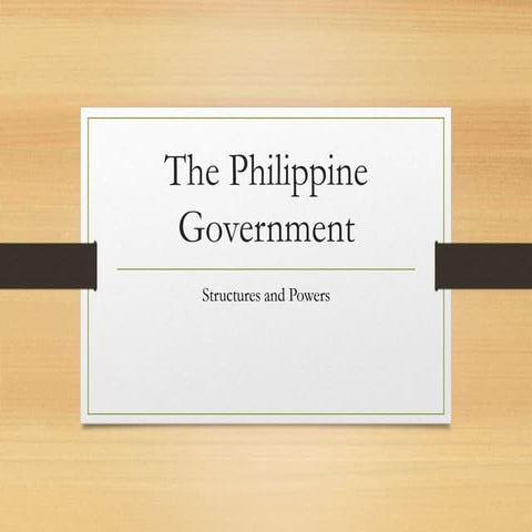 Branches of the Philippine Government | PPTX
