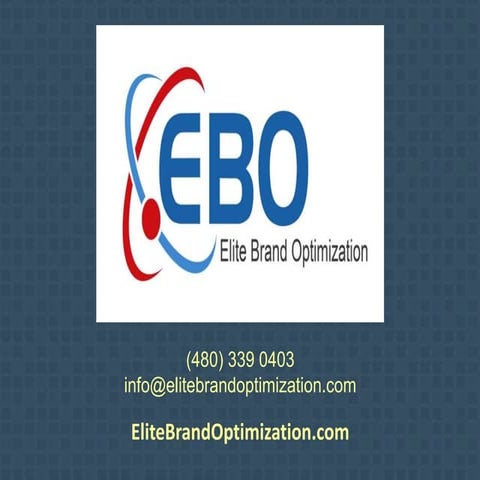 Elite Brand Optimization or EBO Brand Optimization Service PowerPoint | PPT