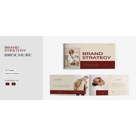 Brand Strategy Template Landscape Brochure | PDF