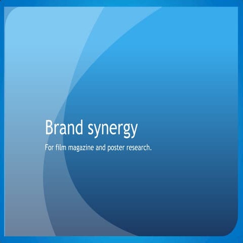 Brand and synergy presentation | PPTX
