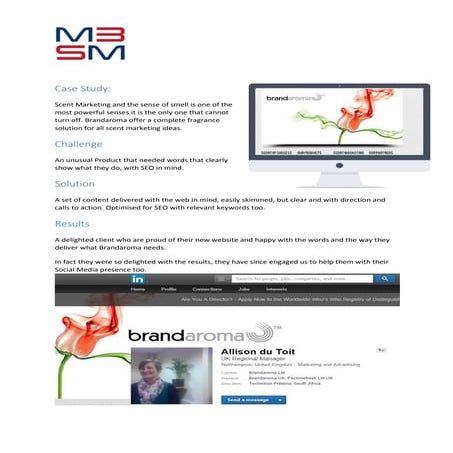 Brandaroma - Content case study | PDF