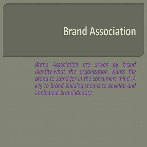 Brand association | PPTX