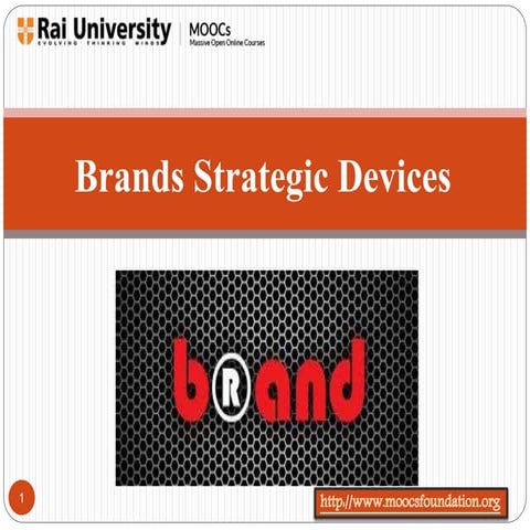 Brand as Strategic Device Introduction to Branding Management | PPTX ...