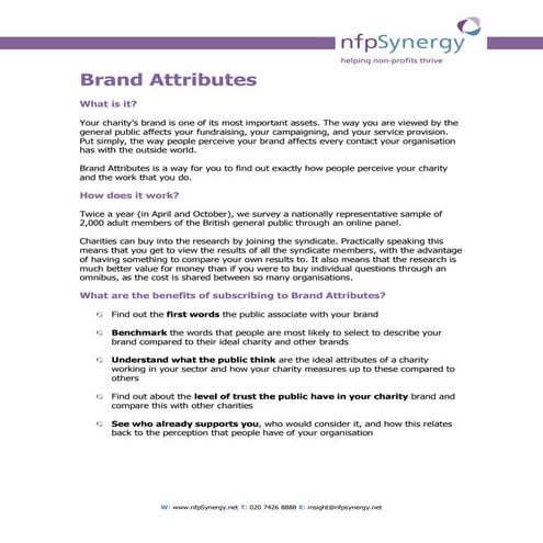 Brand attributes | PDF