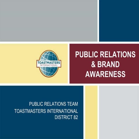 Toastmasters Brand Awareness | PPTX