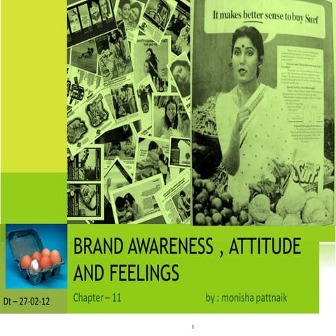 Brand positioning awareness , attitude and feelings | PPT
