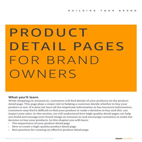 Product Detail Page (PDF) @ Amazon | PDF