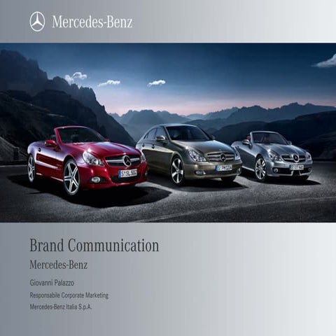 Brand CommunicationIl caso Mercedes-Benz | PDF | Home Entertainment ...