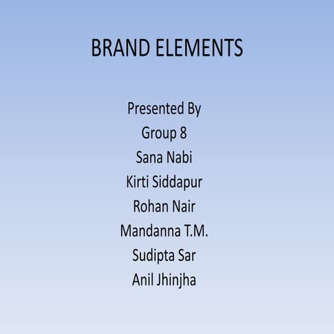 Brand Elements Team8 | PPTX