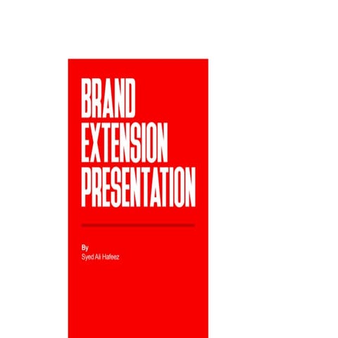 Brand extension | PPT