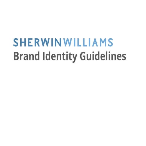 Sherwin Williams brand identity guidelines | PDF