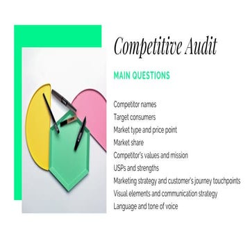Competitive Audit - The main questions | PDF