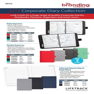 The Branding Company 2018 Diary Collection | PDF
