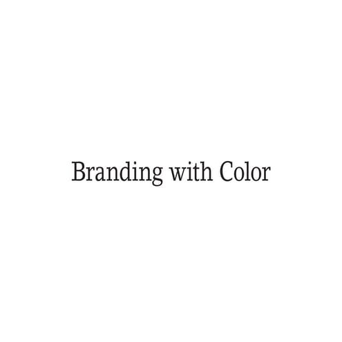 Branding With Color | PDF
