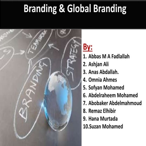 Branding and global branding | PPTX