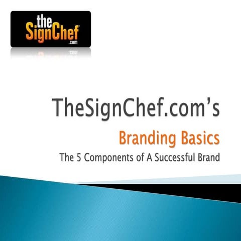 Branding Basics: The 5 Components of A Successful Brand | PPTX ...