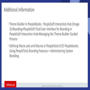 Peoplesoft Interaction Hub 9.2: Branding in Fluid with Theme Builder and Macro Sets | PPT