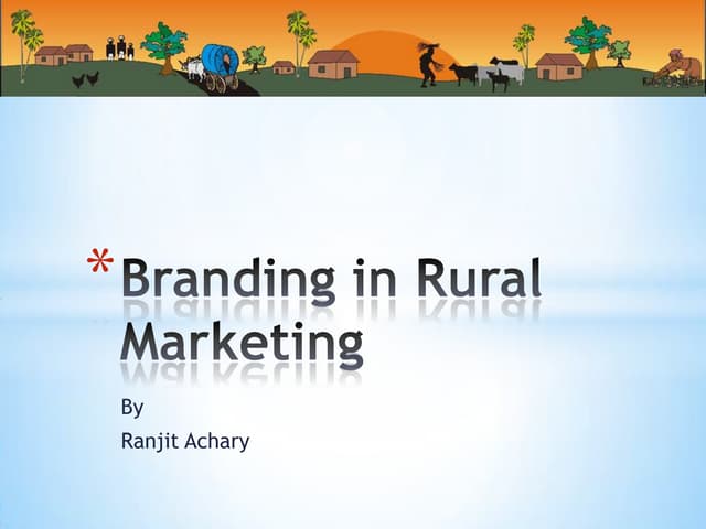Rural vs. urban marketing | PPTX