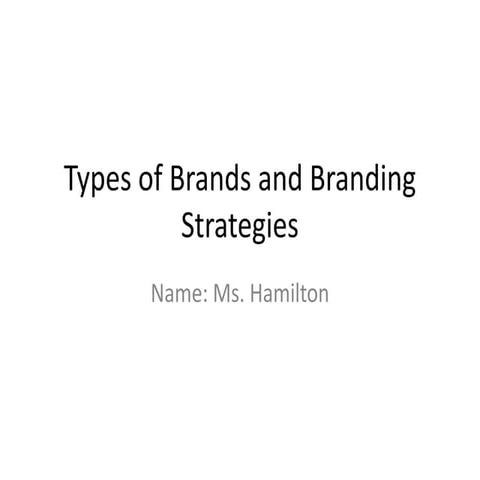 Branding strategies power point sample | PPTX