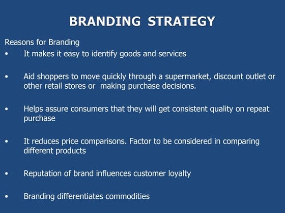Branding strategies power point sample | PPTX