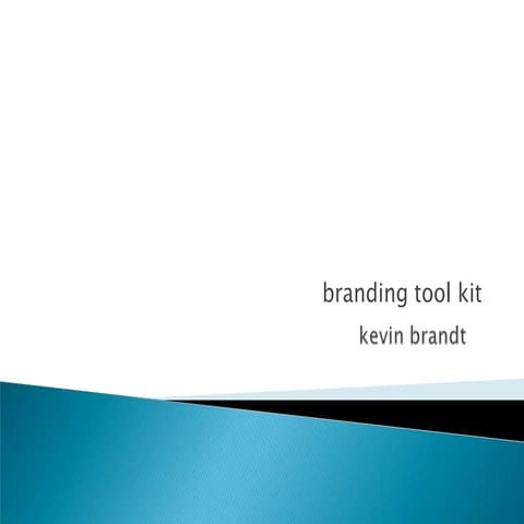 Branding Tool Kit | PPTX | Social Networking | Internet