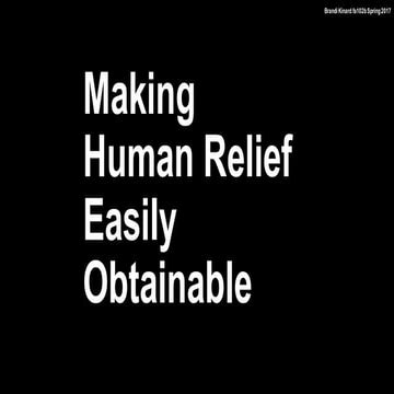 Making Human Relief Easily Obtainable | PPT