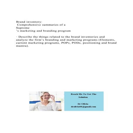 Brand inventory Comprehensive summaries of a Supreme’s ma.docx