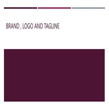 Brand logo and tagline.pptx a ppt on brand logo and tagline market ...